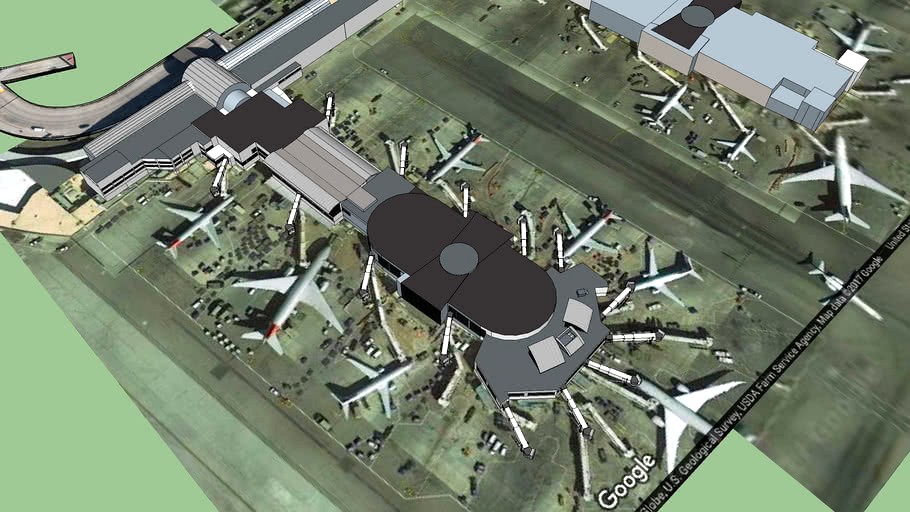 LAX TERMINAL 5 3d model