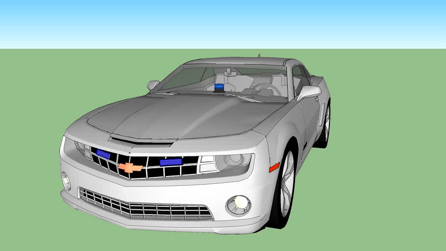 Chevrolet camaro SS Police nationale banalisée 3d model