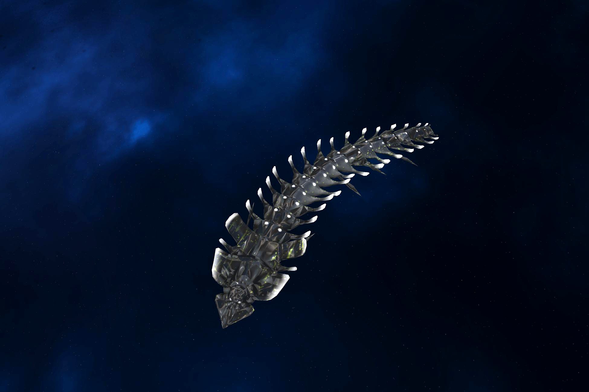 Sci-Fi space worm 3d model