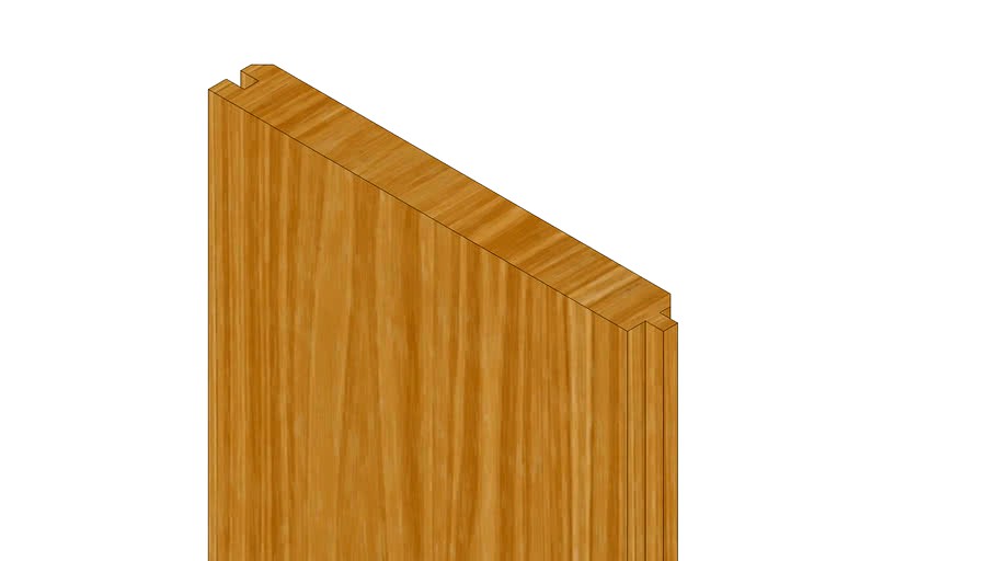 Machimbre 3/4'x5' Pino Radiata 3d model