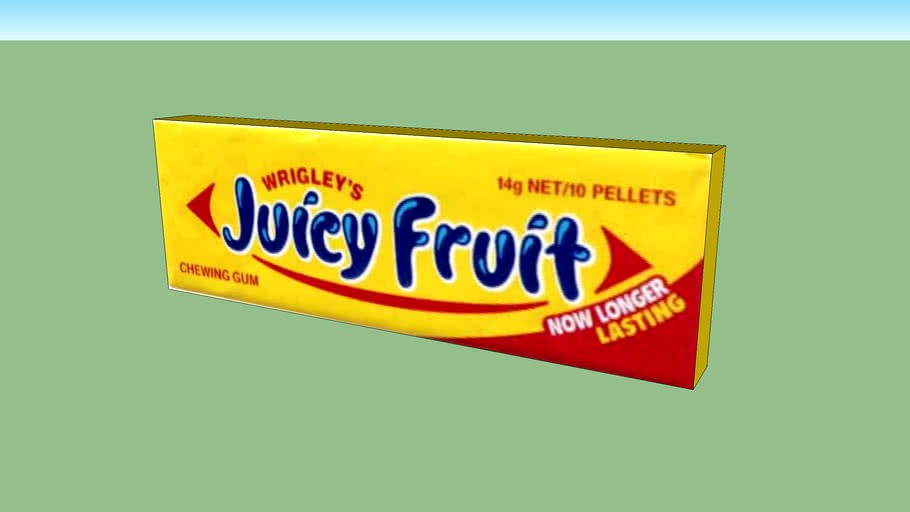 Juicy Fruit Chewing Gum 3d model