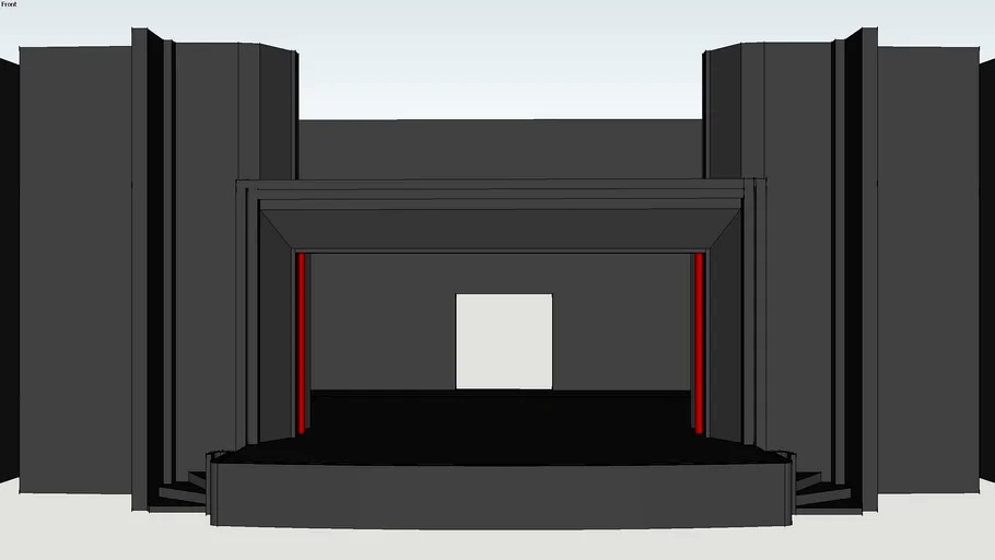 küçük tiyatro dt 3d model