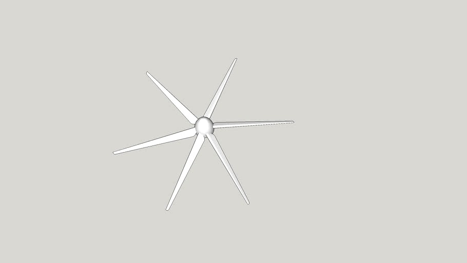 5 Blade Turbine 3d model