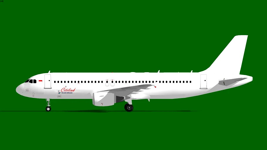 Citilink Airbus A320-200 livery 1 3d model