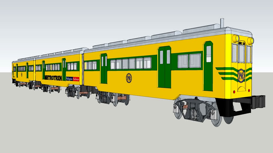 Philippine National Railways (PNR) Train Scale Model 01 3d