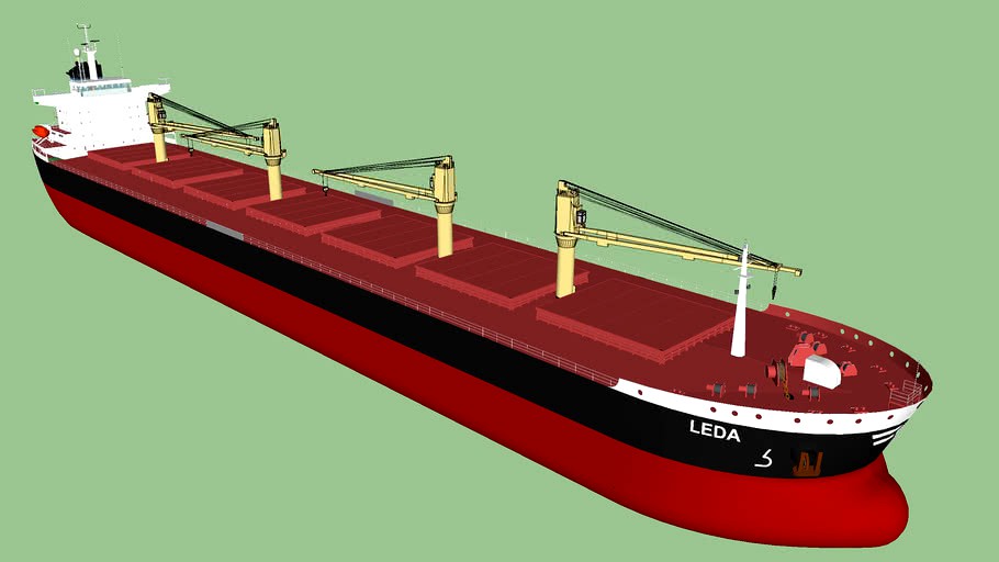 Panamax Bulk Carrier 3d model