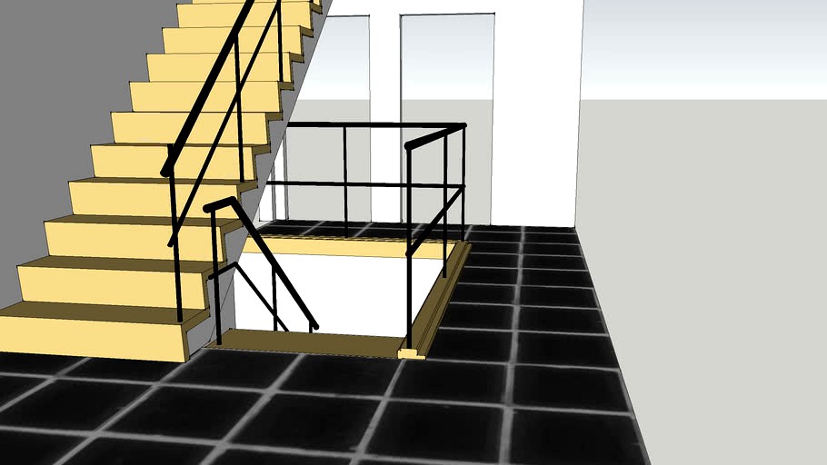 trap met leuning 3d model