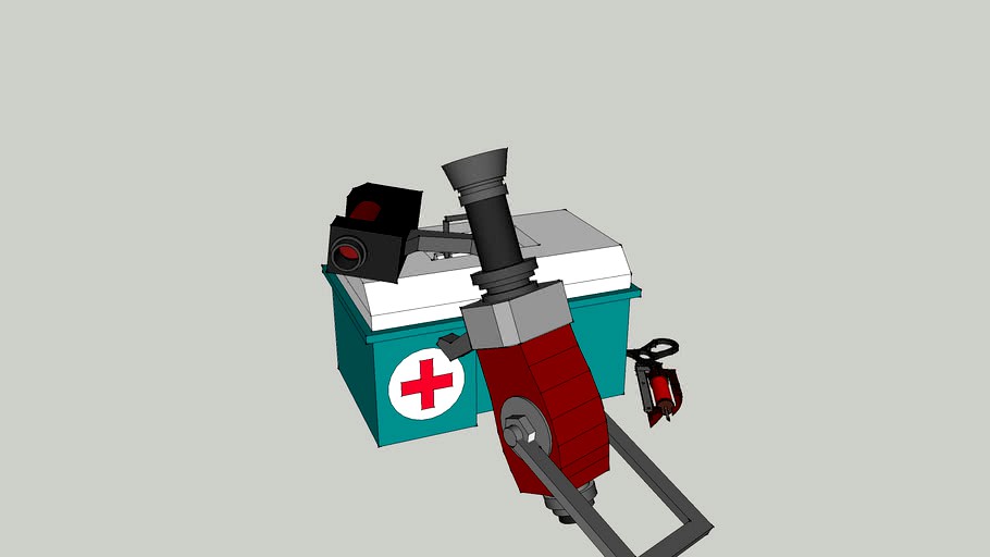 Team Fortress 2 Medic full loadout 3d model