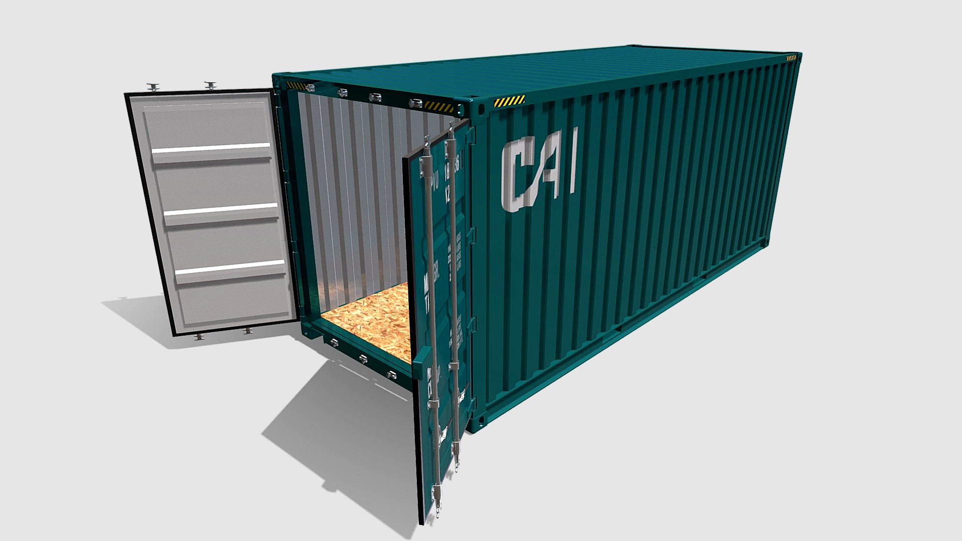 20ft Shipping Container CAI v3 3d model