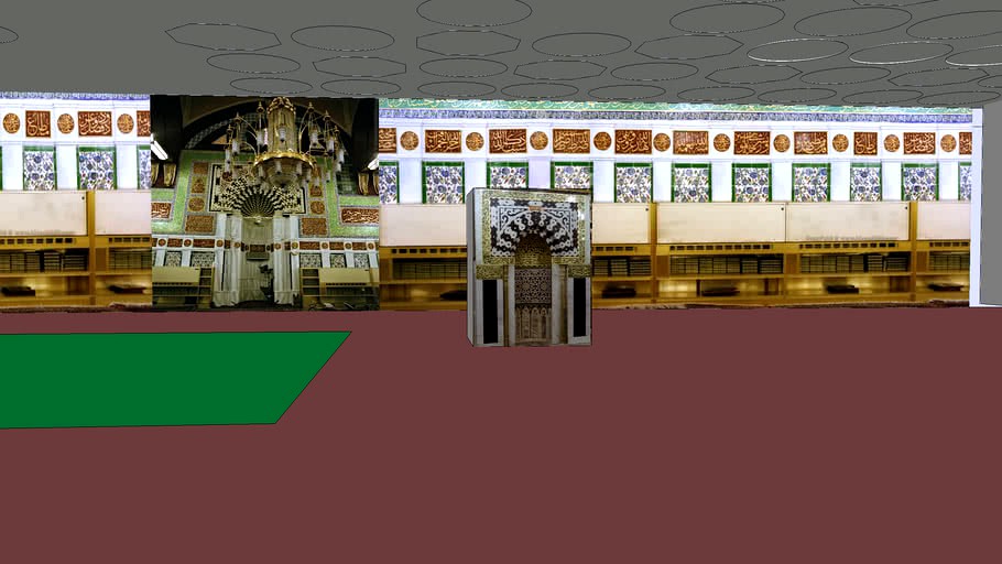 The Prophets Mosque in Madina 3d model