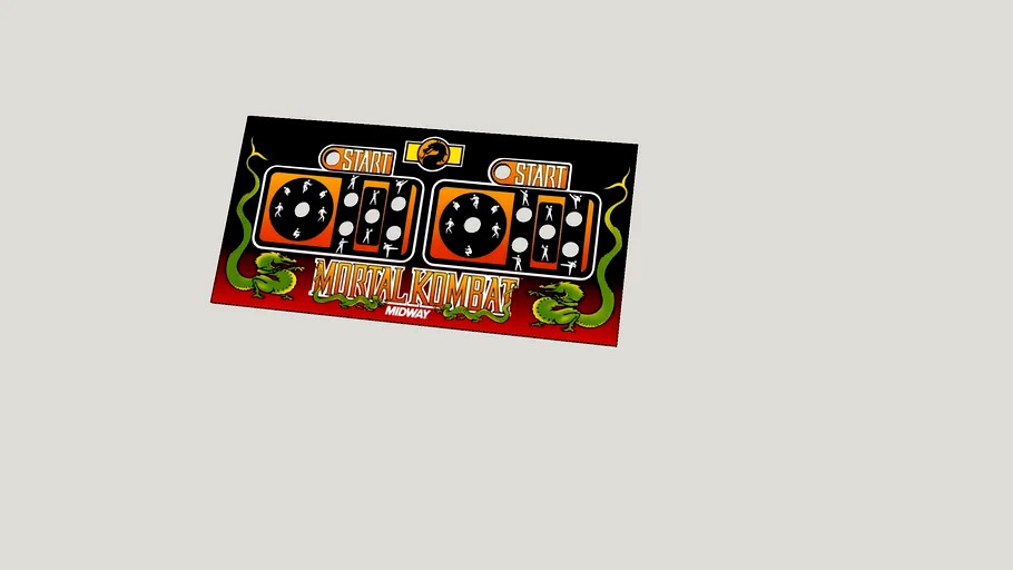 Mortal Kombat Control Panel 3d model