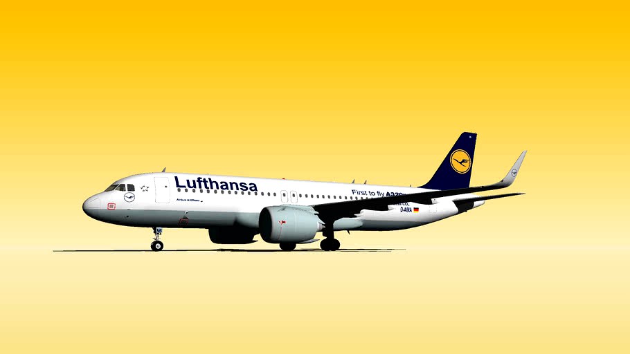 Lufthansa A320neo 3d model
