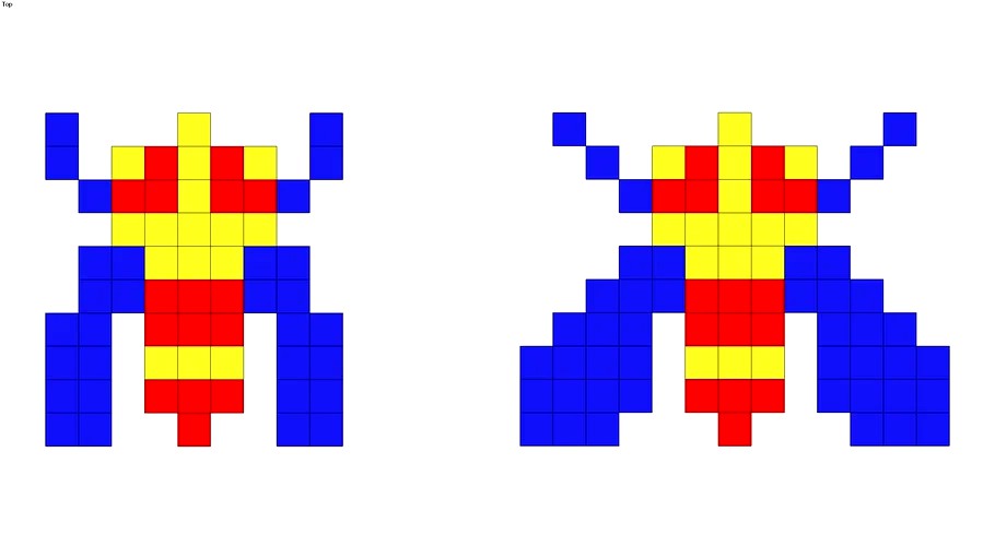 Galaga Zako 3d model