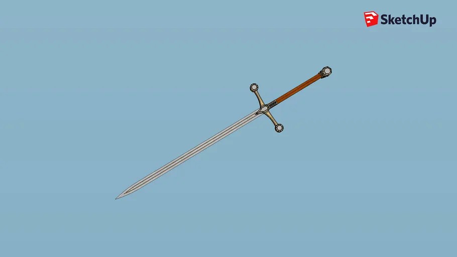 Greatsword Guard/Pommel Template 3d model