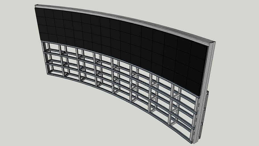CHRISTIE DIGITAL MICRO TILE 4X16 BROADCAST VIDEO WALL 3d model