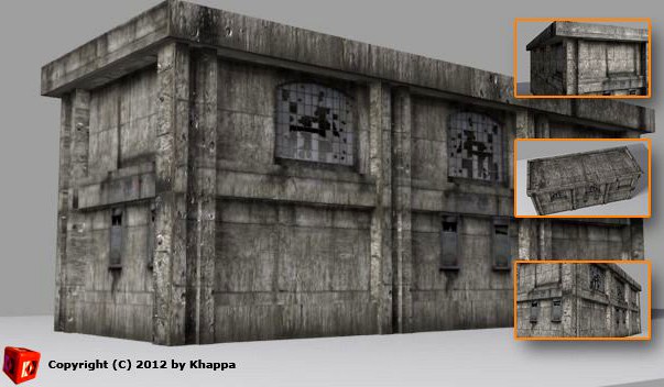 Damaged Building 3D Model