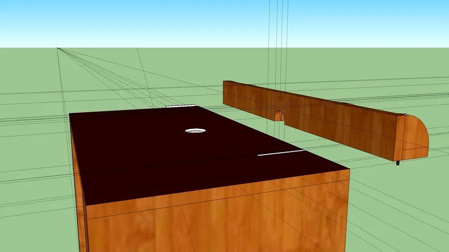 diy festool OF1010 router table with hydraulic jack 3d model