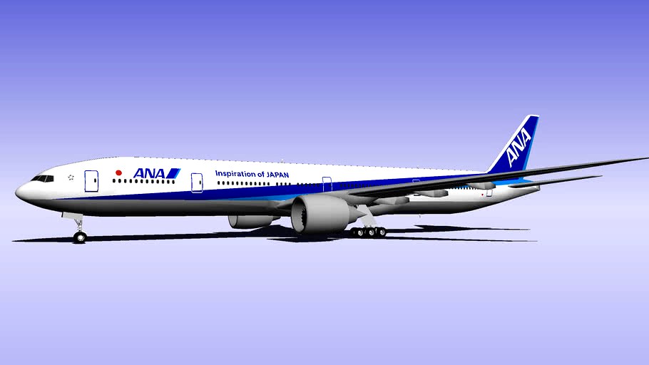 ANA B 777-300ER 1 3d model