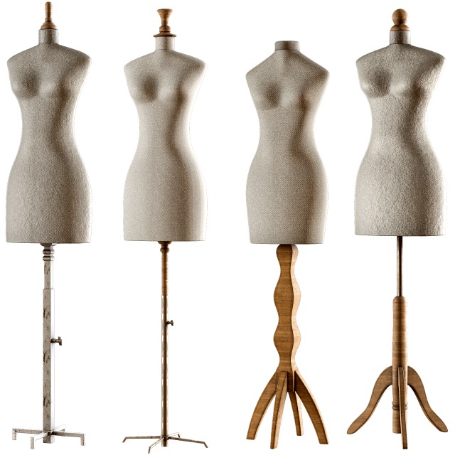 Sewing mannequin PBRlow poly 4k 3d model