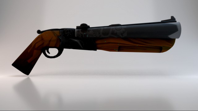 Double Barrel Shotgun 3d model