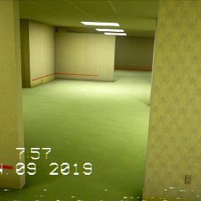 Horror Game Template - Backrooms Environment 3d model
