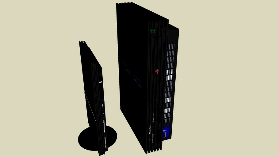 ps2 and ps2 slimline 3d model
