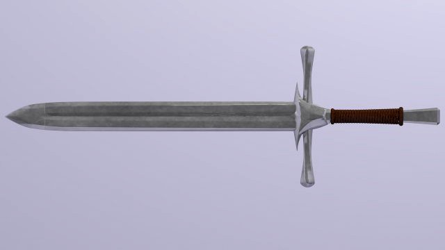 iron knight sword 3d model