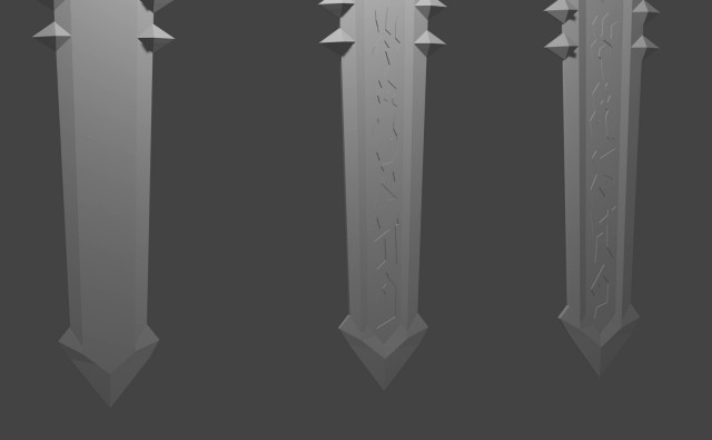 dark blade 3d model