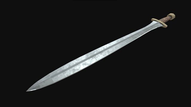 xiphos sword 3d model