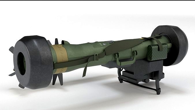 Javelin FGM-148 Anti Tank Missile 3d model