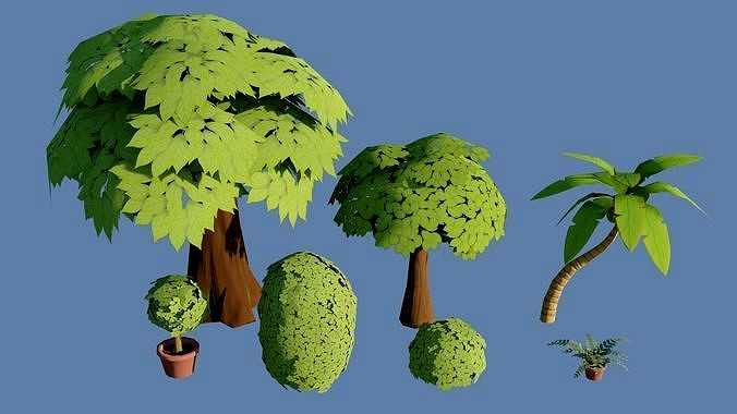 Tree set 3d model