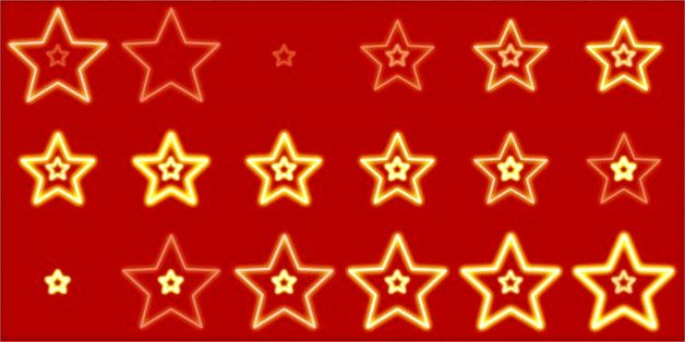 2D Animated Stars 3D Model