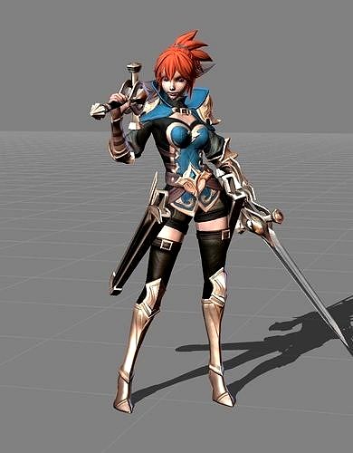 Fanny mobile Legends 3d skin 08 model