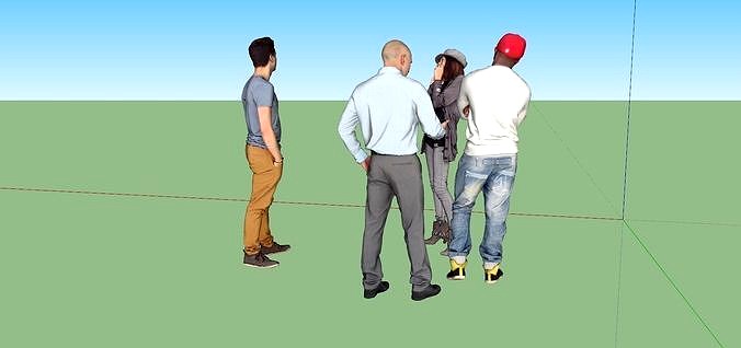 3D Characters for Architectural Visualization model