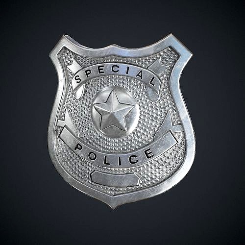 Special Police Badge 3d model
