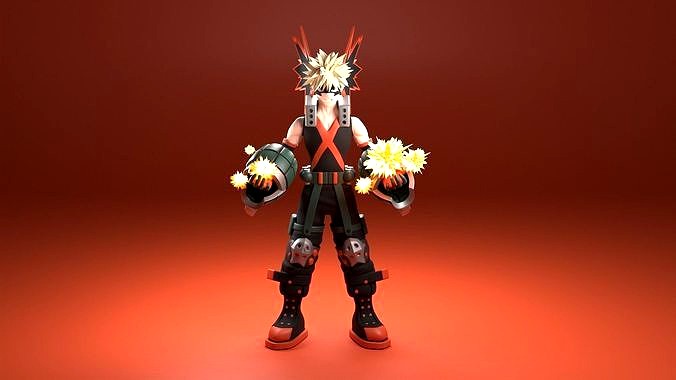 Katsuki Bakugo My Hero Academia 3D Model