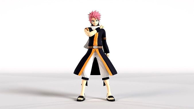 Natsu Dragneel Fairy Tails 3D Model