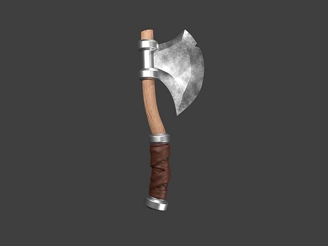 axe low poly game ready 3d model