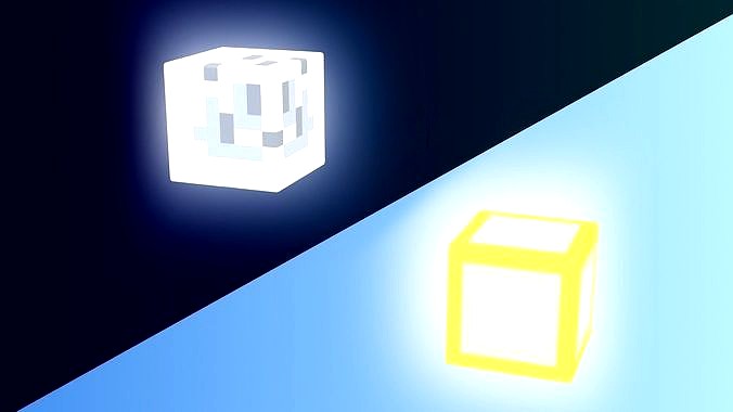 Minecraft Sun And Moon 3d model