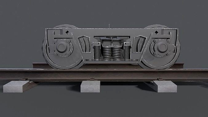 Train Bogie 18 3d model