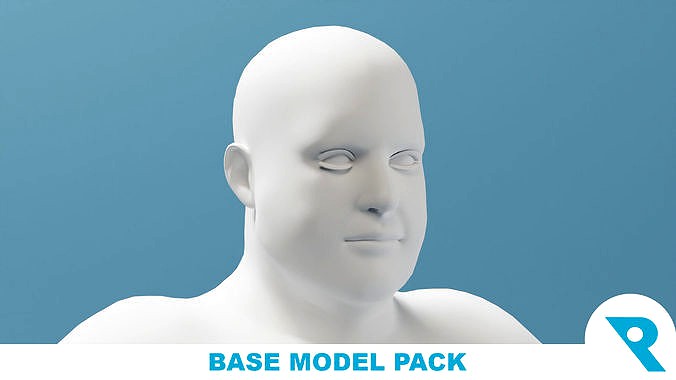 Male Base Mesh Rushaan High-Poly 3d model