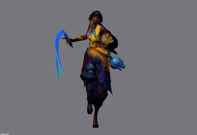 Nilah League of Legends 3D Model