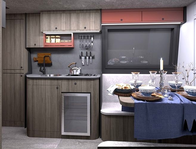 Caravan Design Iveco daily V2 3d model