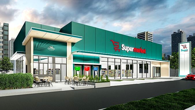 SuperMarket 3D Model SketchUp2021