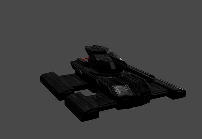 Sci-Fi Hover Tank 3d model