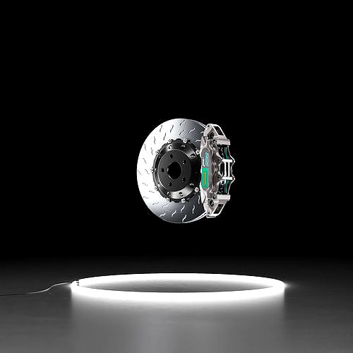 Project Mu x Alcon caliper and rotor racing brake kit system 3d model