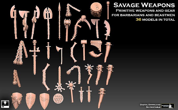 Savage Weapons Megapack | 3D model
