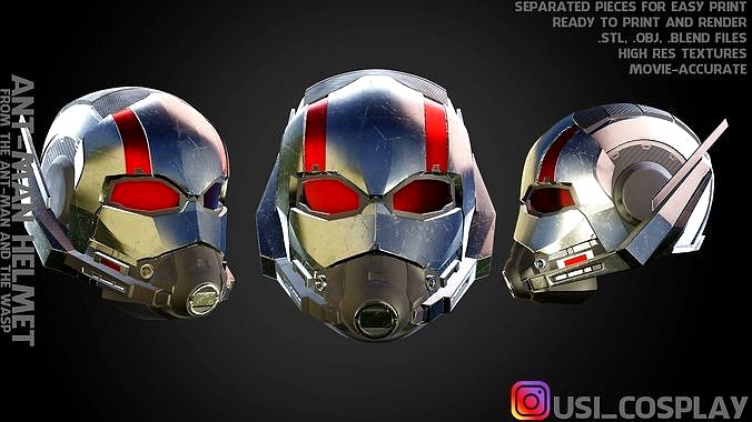 Ant-Man Helmet for Cosplay | 3D model