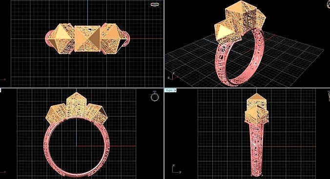 3D print ready ring stl file | 3D model