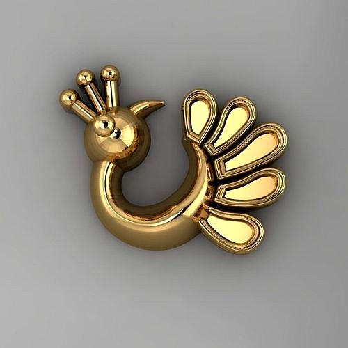 Traditional Indian Nose pin Printable File | 3D model